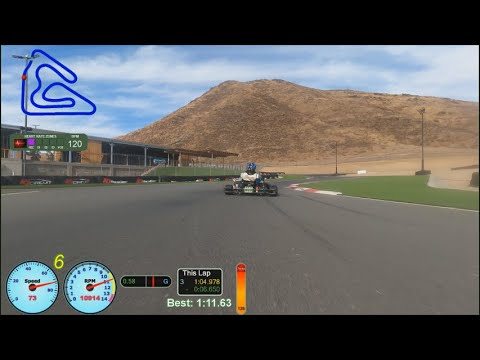 K1 Circuit - October 30, 2024 - Goofing around at open shifter kart practice (with telemetry)