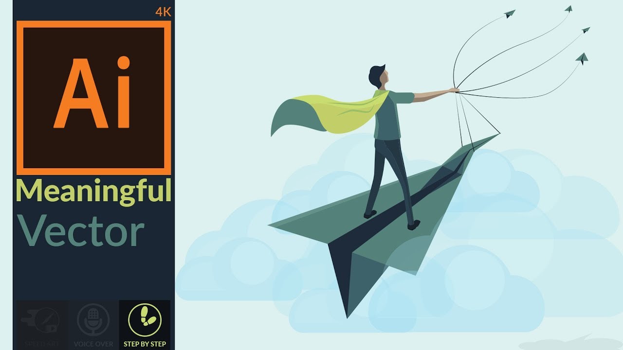 Vector Flat Design Character in Adobe illustrator CC