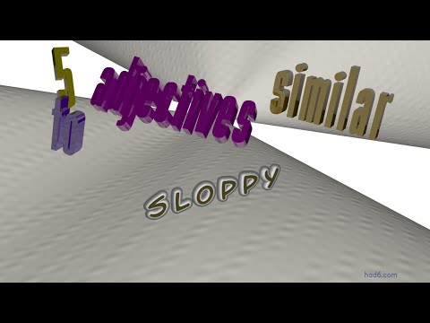 sloppy - 6 adjectives which are synonyms to sloppy (sentence examples)