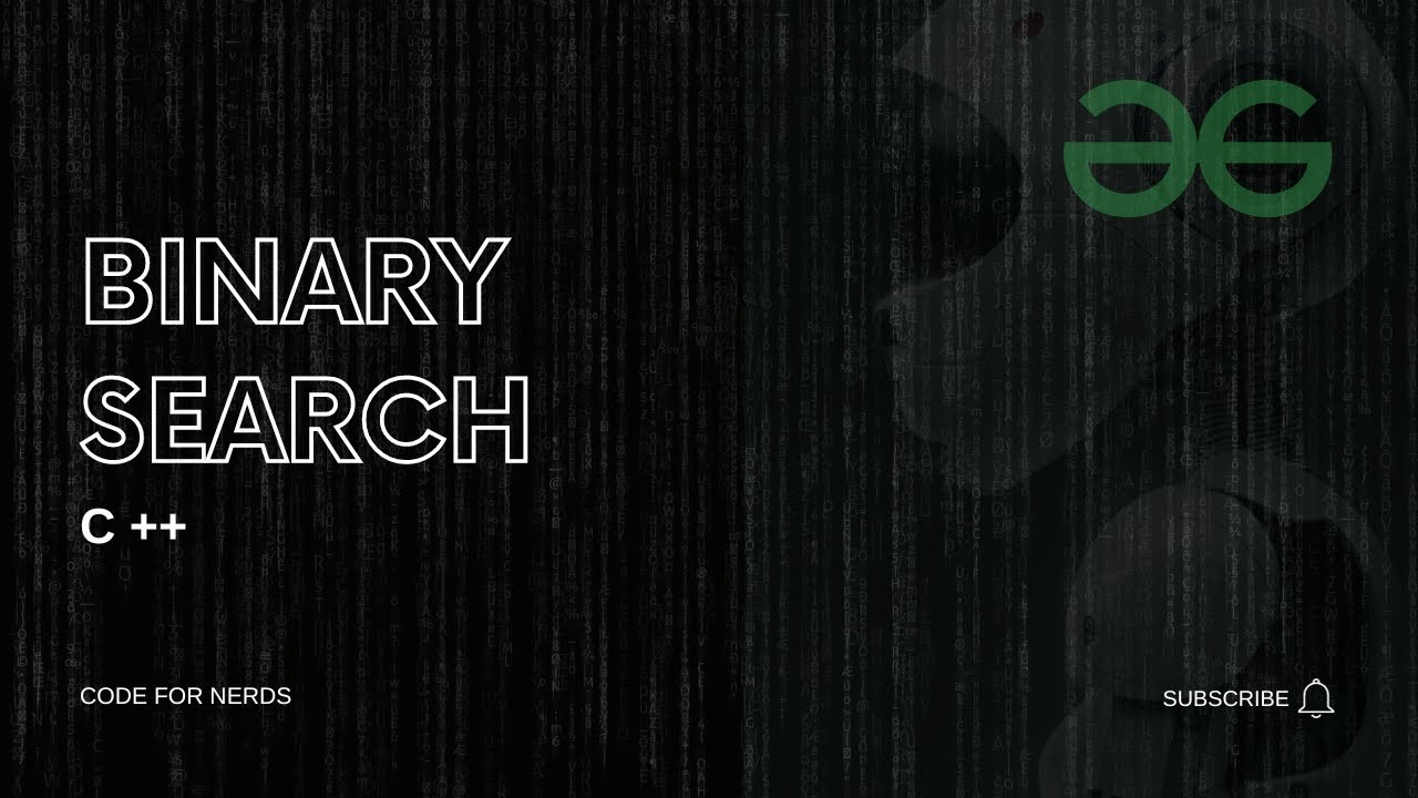 Binary Search || Fully Solved || Basic Level || Geeks for Geeks || C++