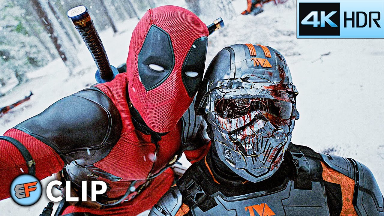 Deadpool vs TVA Soldiers - Opening Credits | Deadpool & Wolverine (2024) 4K HDR Movie Clip