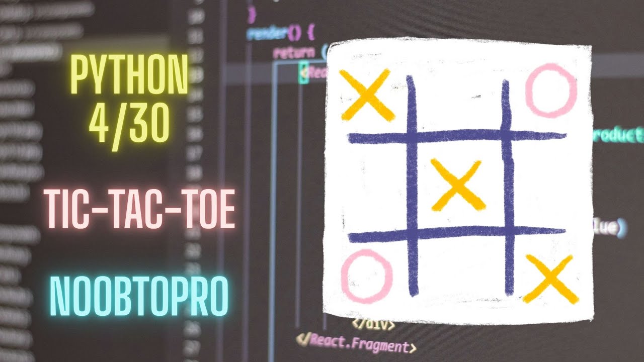 Build a Colorful Tic-Tac-Toe Game in Python with Tkinter | Step-by-Step GUI Tutorial