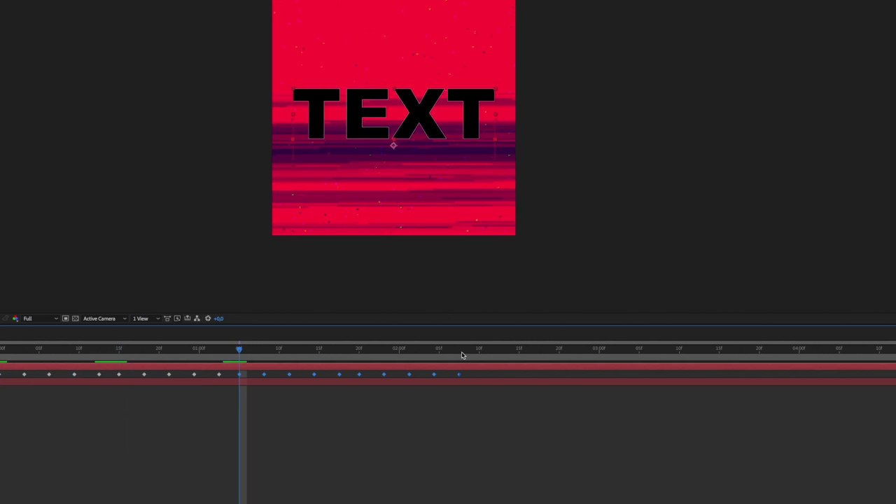 After Effects workflow Tutorial: Text animation with Rowbyte data glitch (easy & quick)