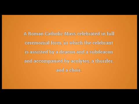 High Mass Meaning | Wordogram