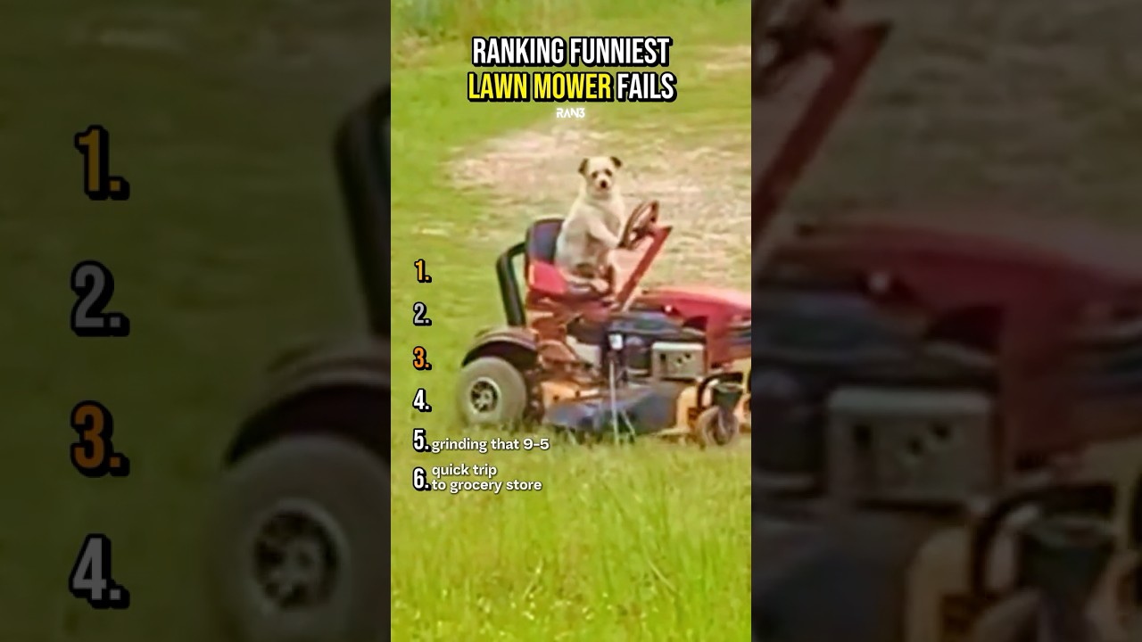 Ranking The Funniest Lawn Mower Fails 😭