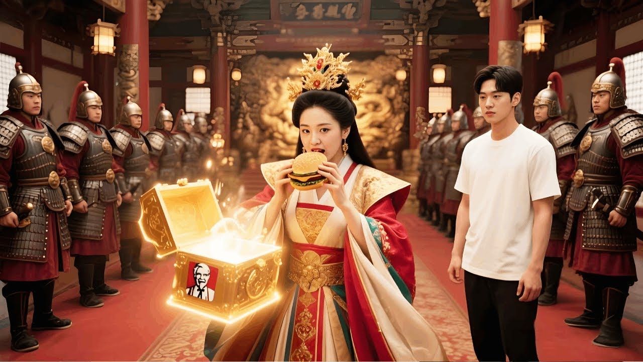 ¡La caja mágica me transporta en el tiempo!Con hamburguesas y papas fritas conquistó a la emperatriz