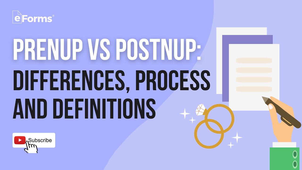 Prenup vs Postnup: Differences, Process and Definitions