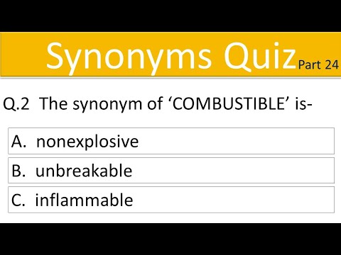 Synonyms 24 | Synonyms and Antonyms Quiz | Synonyms and Antonyms in English |