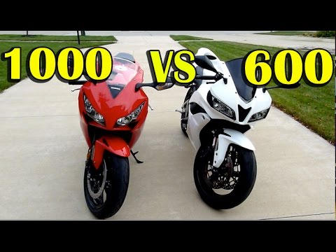 CBR1000rr vs CBR600rr Comparison - 2012 Honda CBR1000rr Review - 2008 Honda CBR600rr