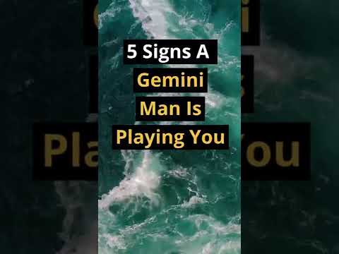 5 Signs A Gemini Man Is Playing You #shorts #dating #zodiac #zodiacsigns