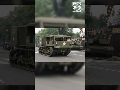 President Trump salutes U.S. Army's 250th birthday parade