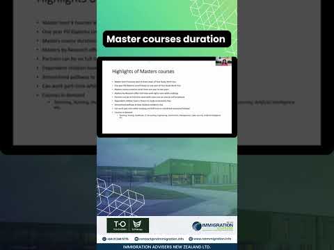Master Courses Duration || Immigration Advisers New Zealand Ltd