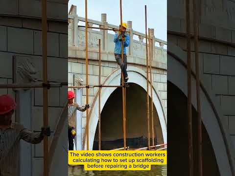 Scaffolding skills for repair and construction are very important #workers #build