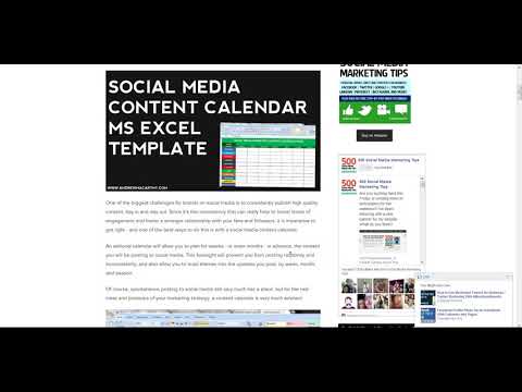 Social Media Content Calendar Template Excel Social Media Editorial Calendar XLS