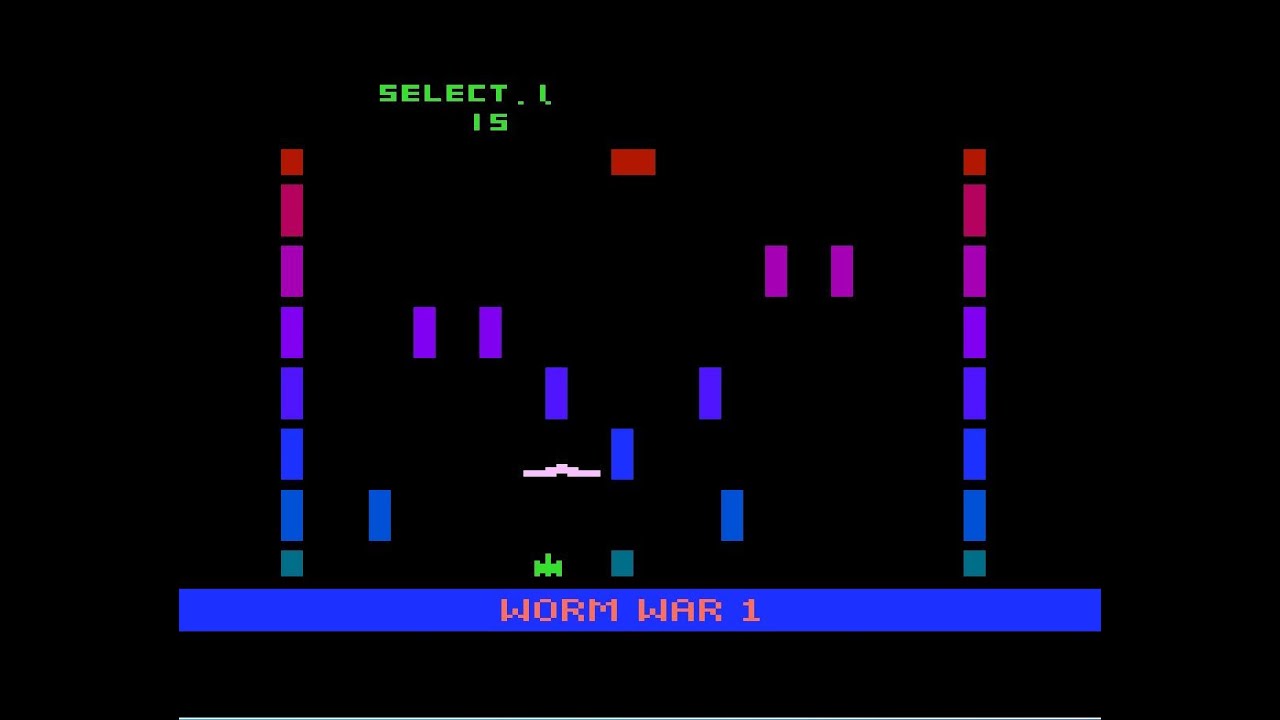 Worm War 1 - Atari 8-bit (1080p@60fps)