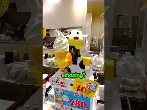 The best ice cream shop in Japan! 🐮 (@tatsukinonichijou on IG) #shorts #japan