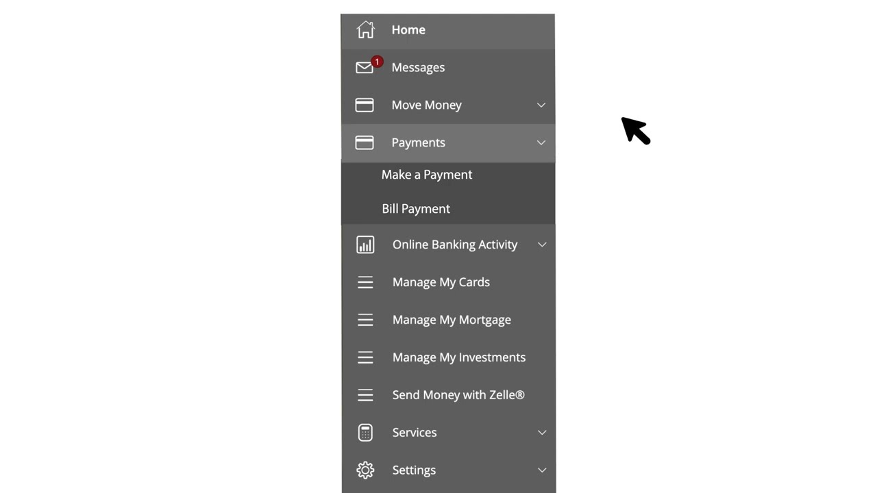 Digital Banking Tutorial - Home Page