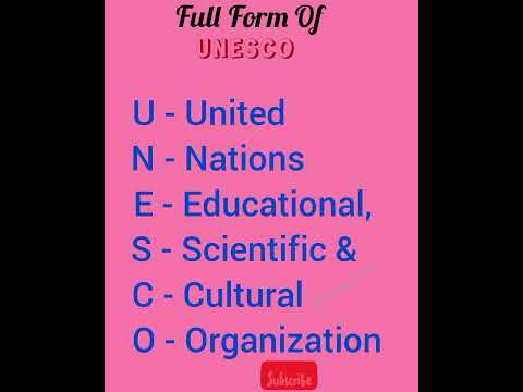 Full form of "UNESCO"||UNESCO ki full name || #english #viral