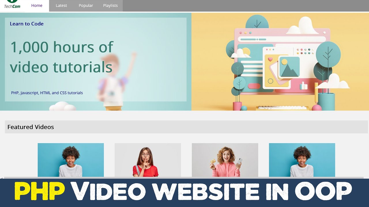 Video website using PHP OOP MVC Framework from scratch #1 | Quick programming tutorial