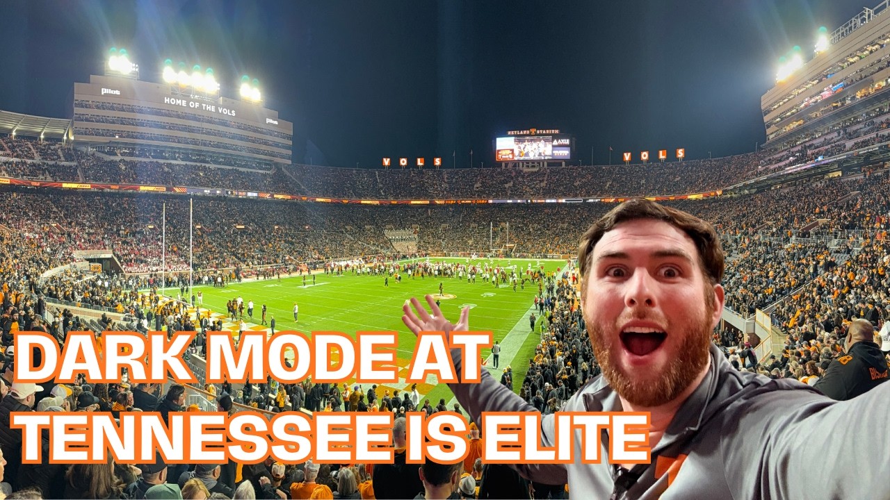Tennessee Dark Mode Game vs Oklahoma