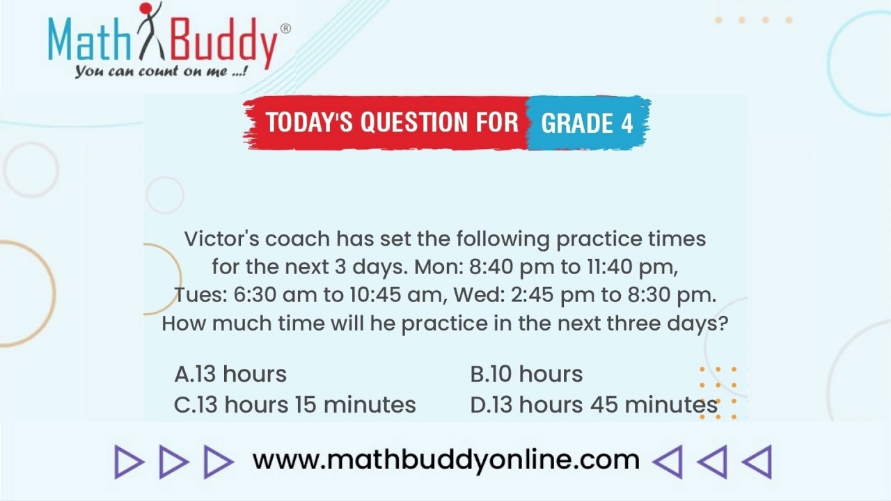 Math Practice Problem Grade 4 Question 252