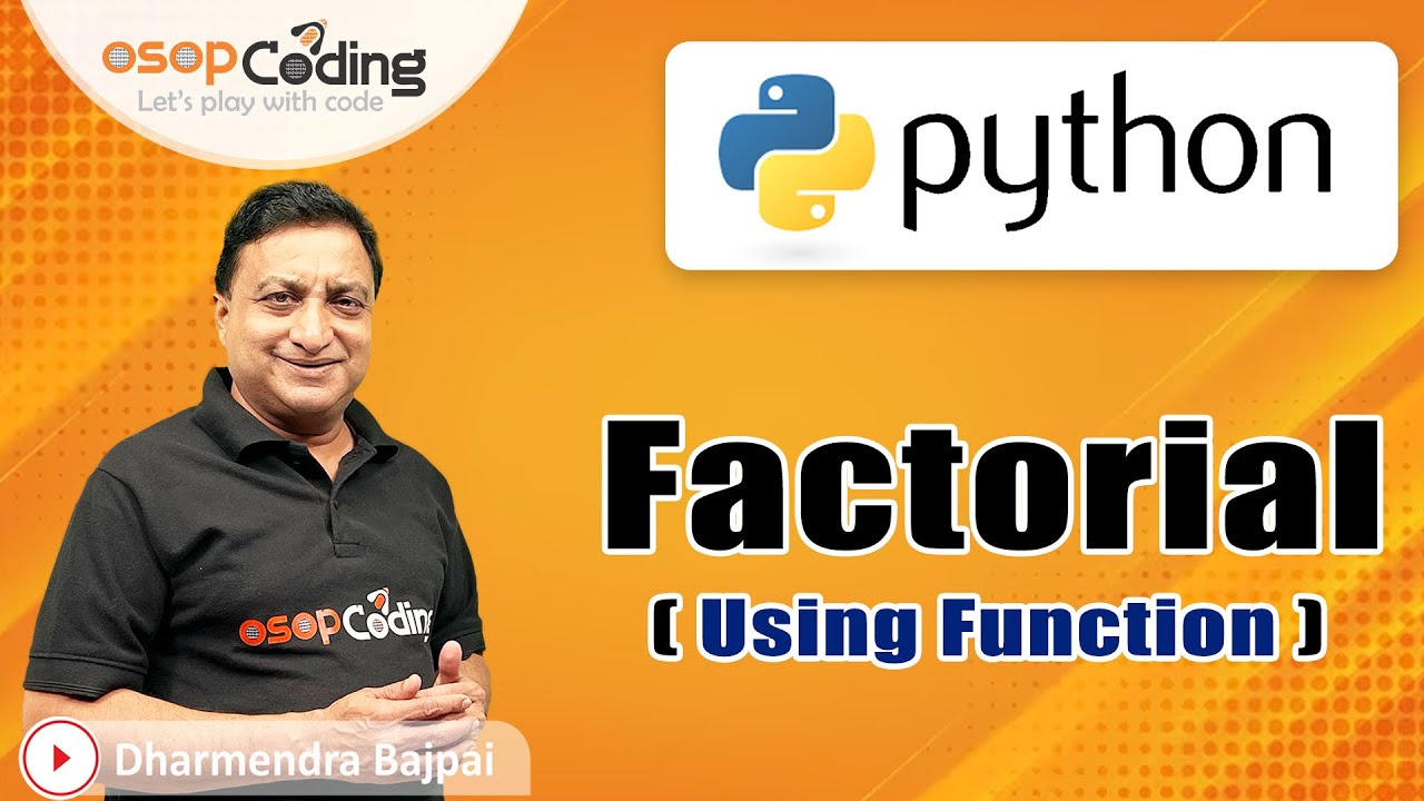 Python program to find factorial using function | Python for Beginners | #Python #Lecture74