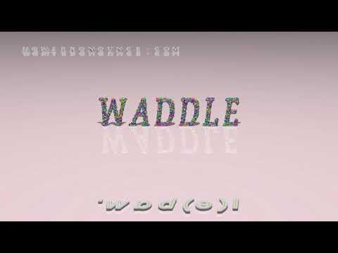 waddle - pronunciation + Examples in sentences and phrases