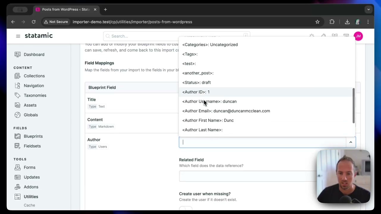 New Statamic Importer in ACTION!