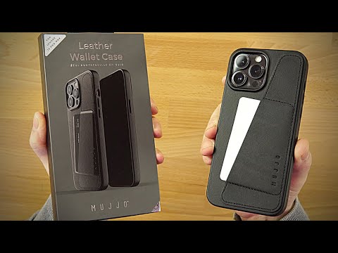Mujjo iPhone 13 Pro Max Premium Leather Wallet Case!