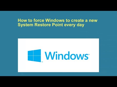 How to force Windows to create a new System Restore Point every day