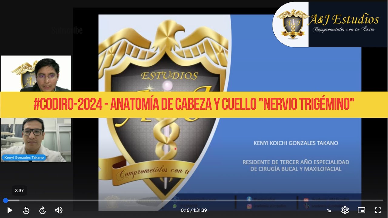 #CODIRO2024 -  ANATOMÍA DE CABEZA Y CUELLO    