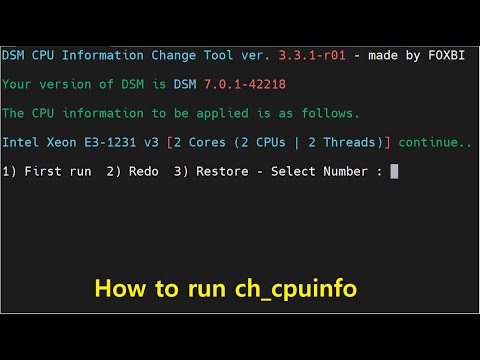 GitHub - FOXBI/ch_cpuinfo: DSM 5.x/6.x/7.x CPU name & cores infomation ...