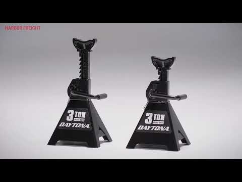 Daytona 3 Ton Ratcheting Jack Stands | Harbor Freight
