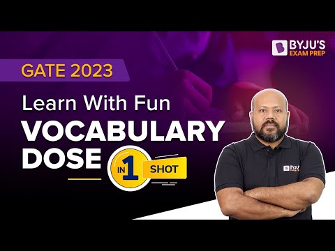 English Vocabulary for GATE Exam | Vocabulary Words | Learn with Fun | BYJU'S GATE