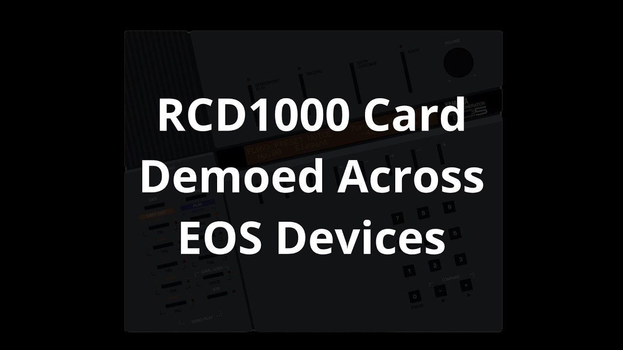 RCD1000 Card Demoed Across EOS Devices