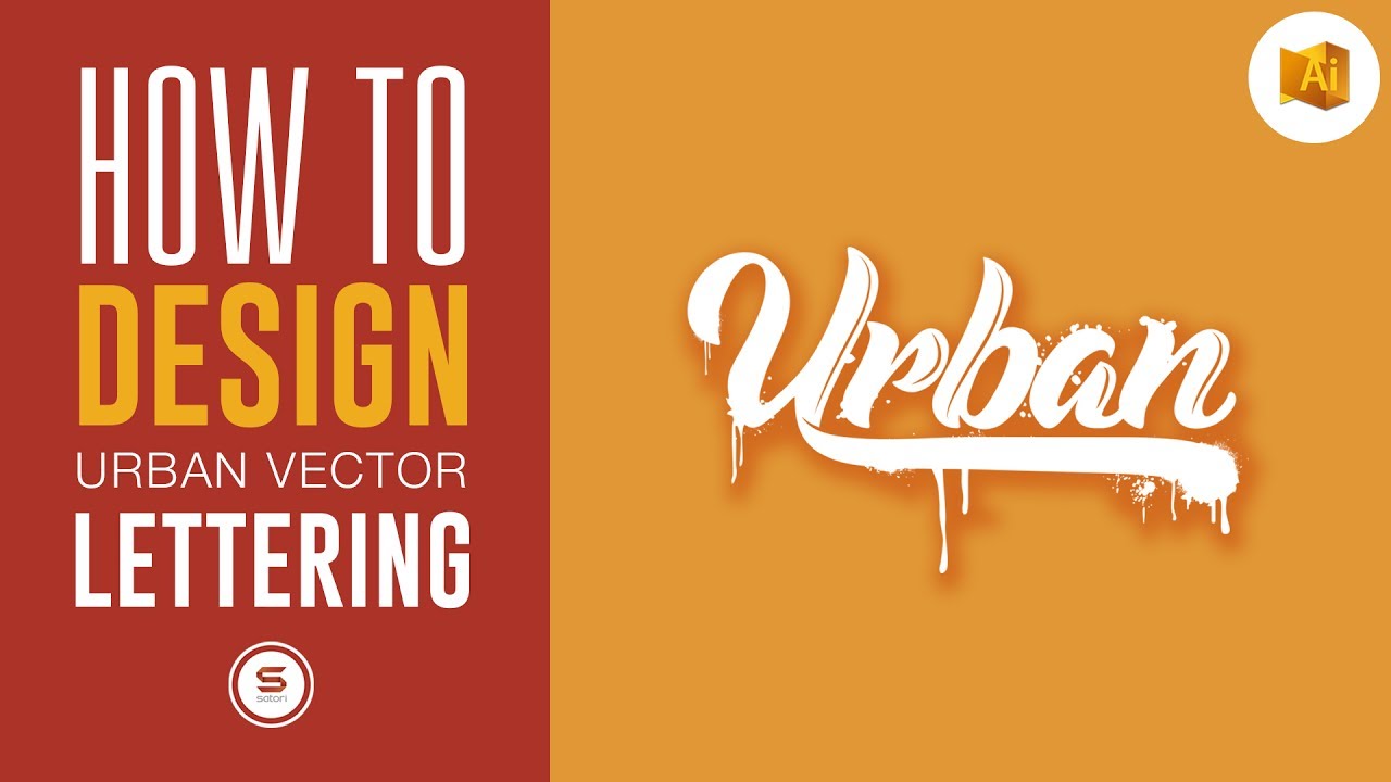 Vector Urban Lettering Text Effect Tutorial - Illustrator Tutorial
