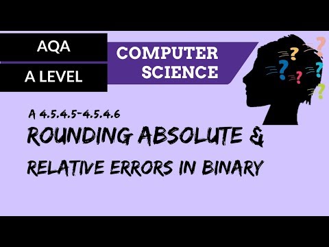 Learn AQA A Level Rounding absolute relative errors in binary - Mind Luster