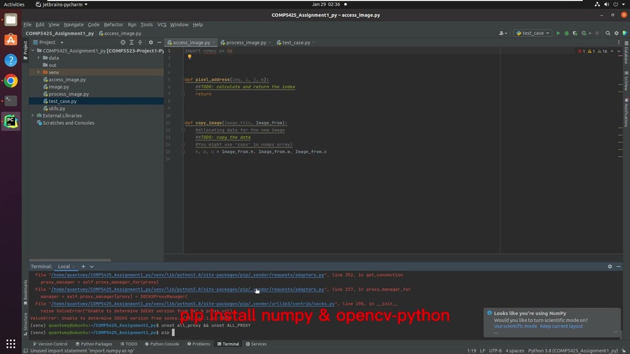 COMP5425 Assignment 1 Python Demo