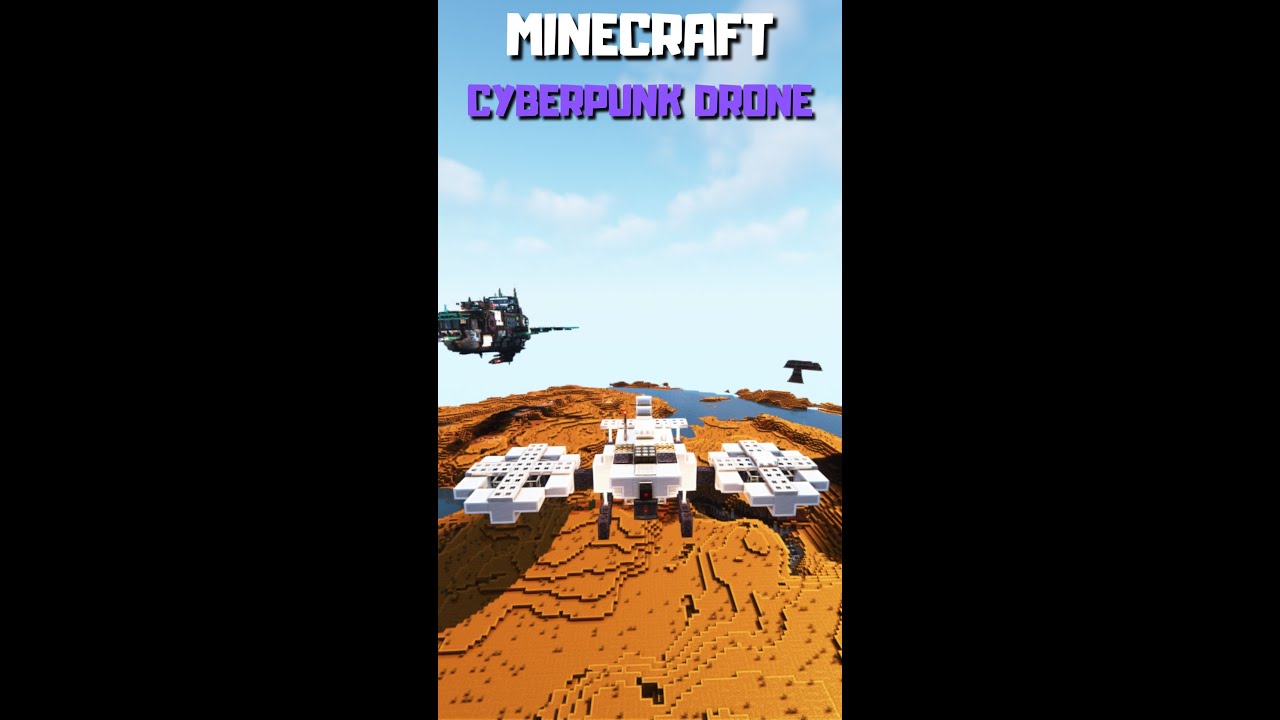 Minecraft: Cyberpunk Drone #shorts