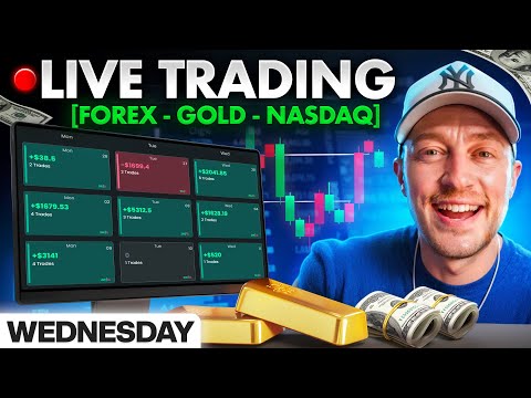 Live Trading Forex, Gold, And Nasdaq (Can this WIN STREAK Continue?)