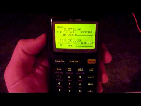 ICOM R20 Dual Receive HF and VHF