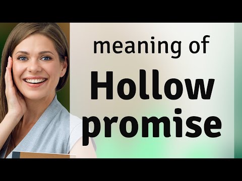 Understanding "Hollow Promise": An English Learning Guide