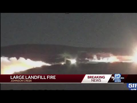 Landfill fire reported in Johnson Creek