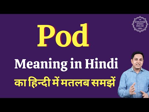 Pod meaning in Hindi | Pod ka kya matlab hota hai | Spoken English Class