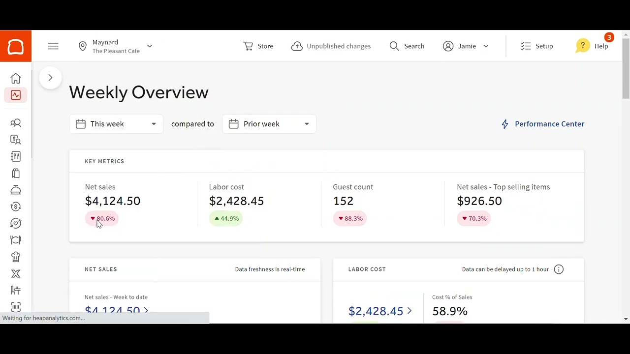 How to run a Toast POS report plus modifers report