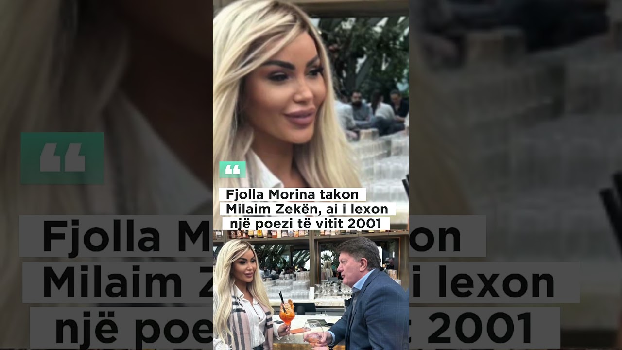 Fjolla Morina takon Milaim Zekën, ai i lexon një poezi të vitit 2001