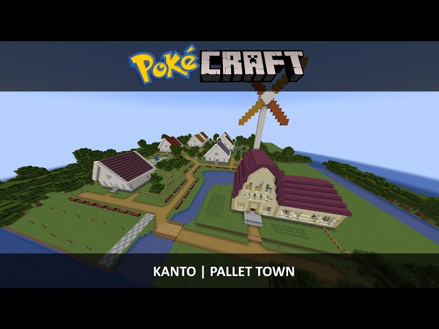 Reimagined Pokemon Pallet Town Minecraft Map