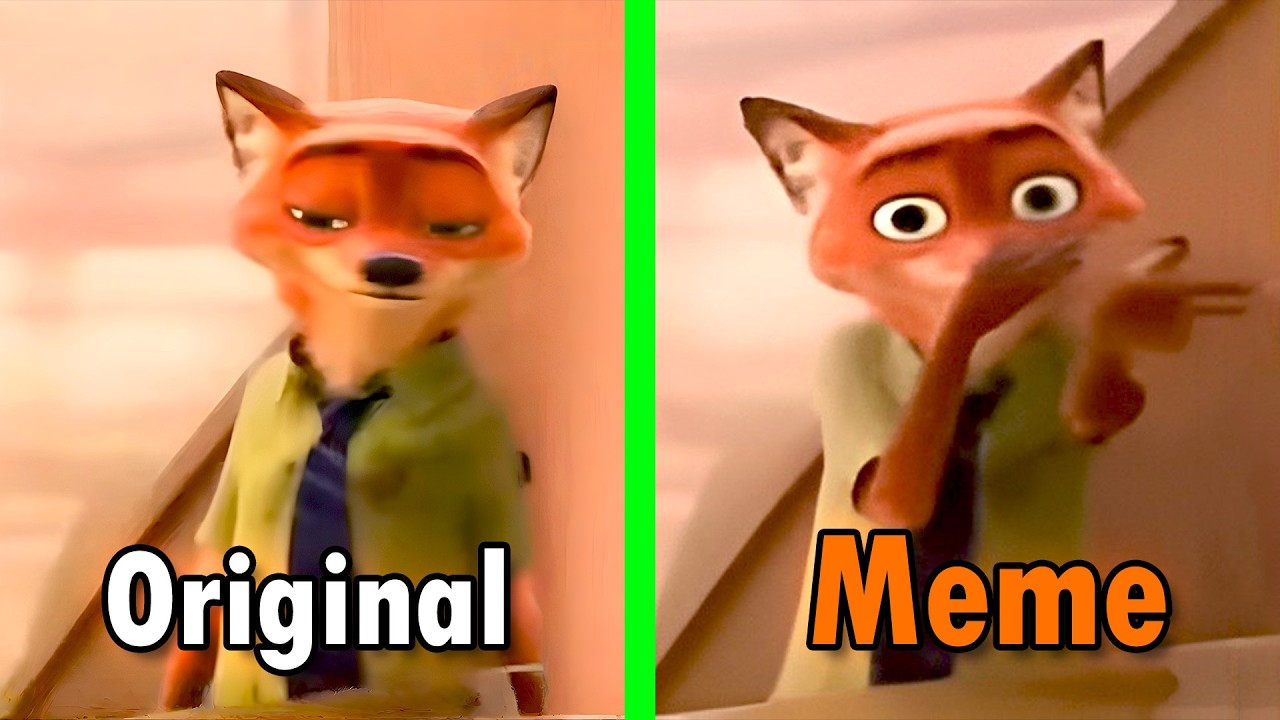 Nick Wilde Scuba Dance Original VS Meme / Scuba Dance Meme Original