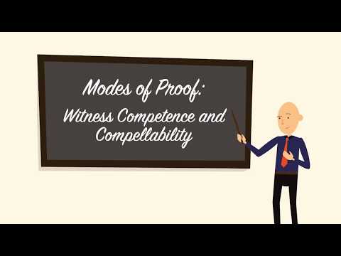 Modes of Proof: Witness Competence and Compellability