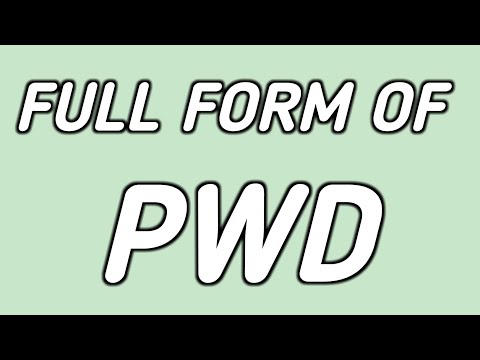 Full Form of PWD | pwd full Form | pwd ka pura nam kya hai | pwd Full Name